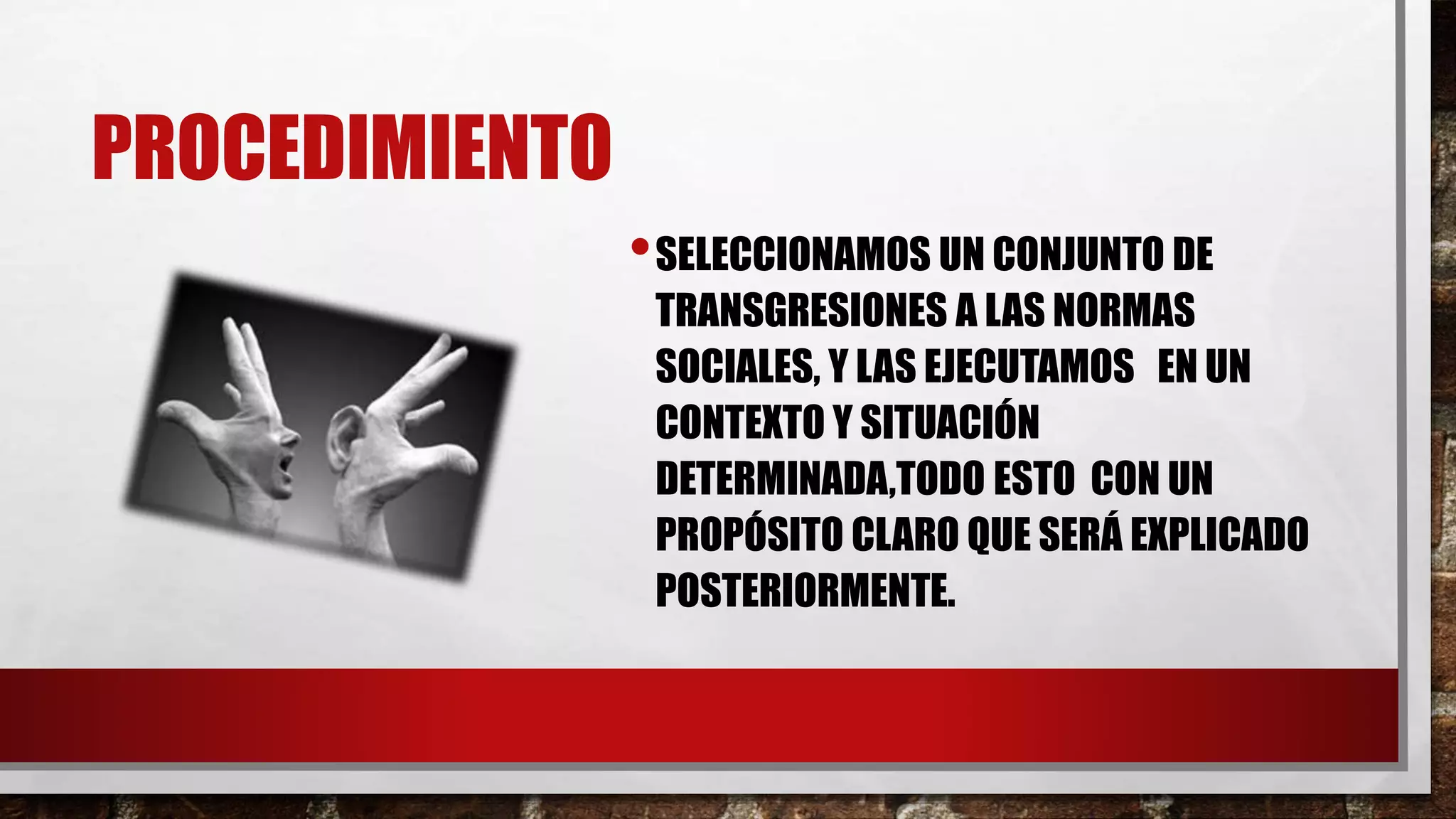 Transgresion de las normas sociales | PPTX
