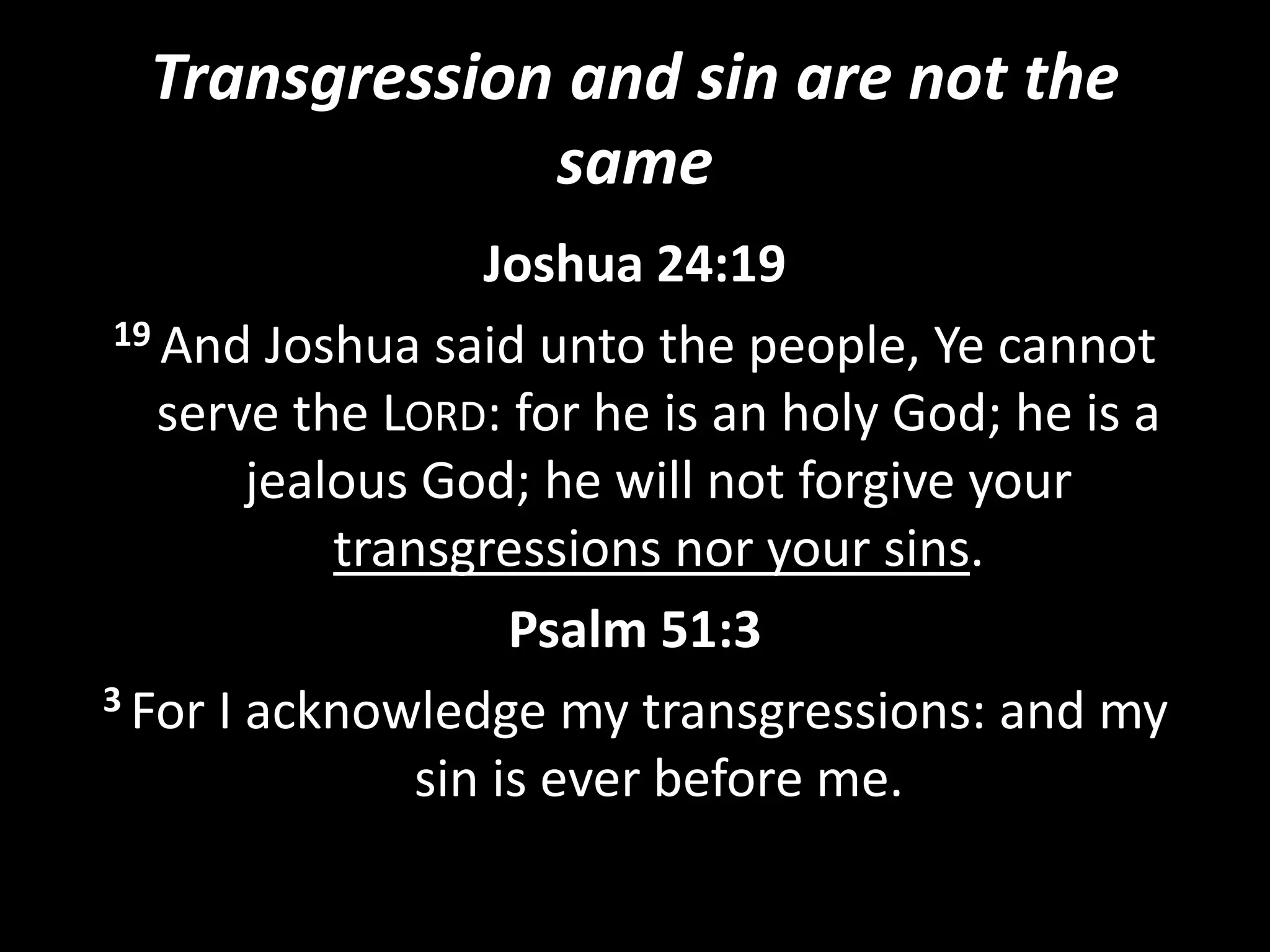 Transgression sin iniquity | PPTX