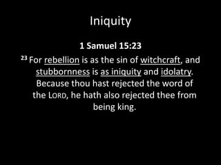 Transgression sin iniquity | PPTX