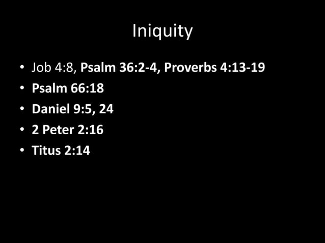 Transgression sin iniquity | PPTX