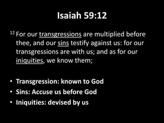 Transgression sin iniquity | PPTX