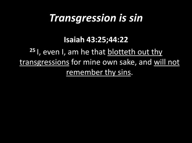 Transgression sin iniquity | PPTX