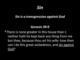 Transgression sin iniquity | PPTX