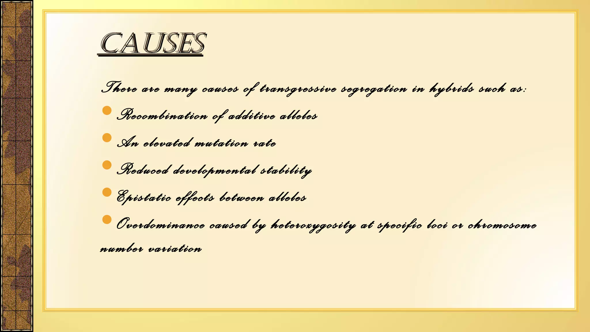 Transgressive segregation | PPT