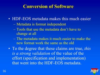 Transition from HDF4 to HDF5 | PDF
