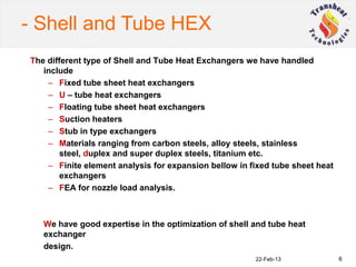 Transheat profile presentationnew | PPT