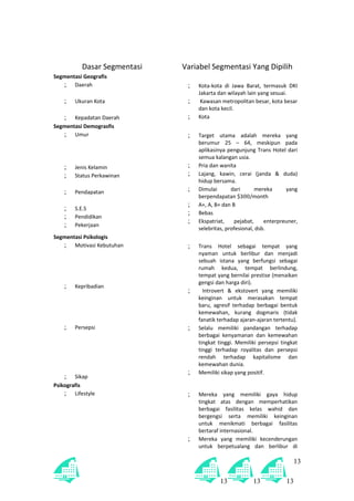 Trans Hotel Analysis by B. Ramdhan | PDF