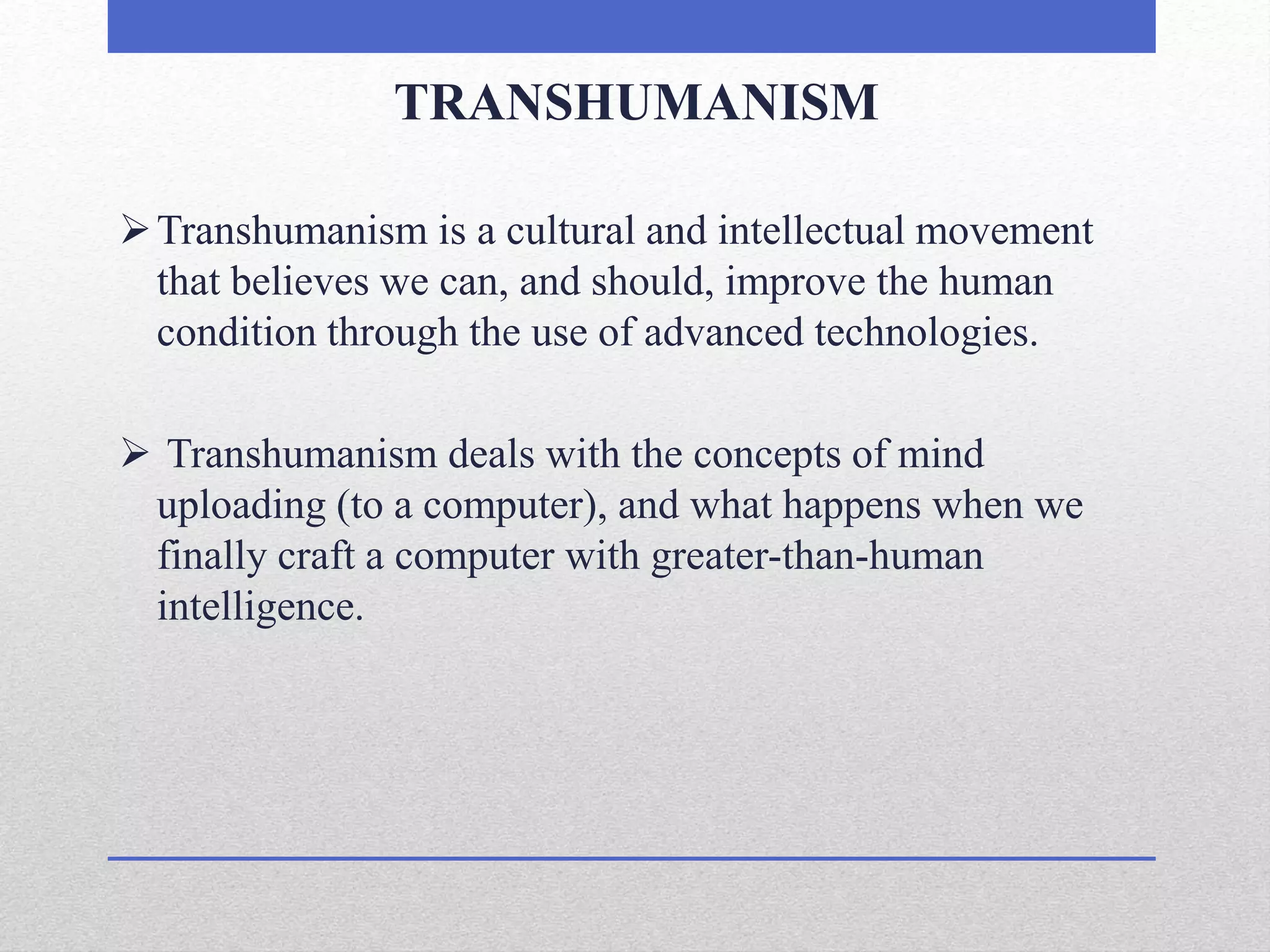 Transhumanism | PPTX