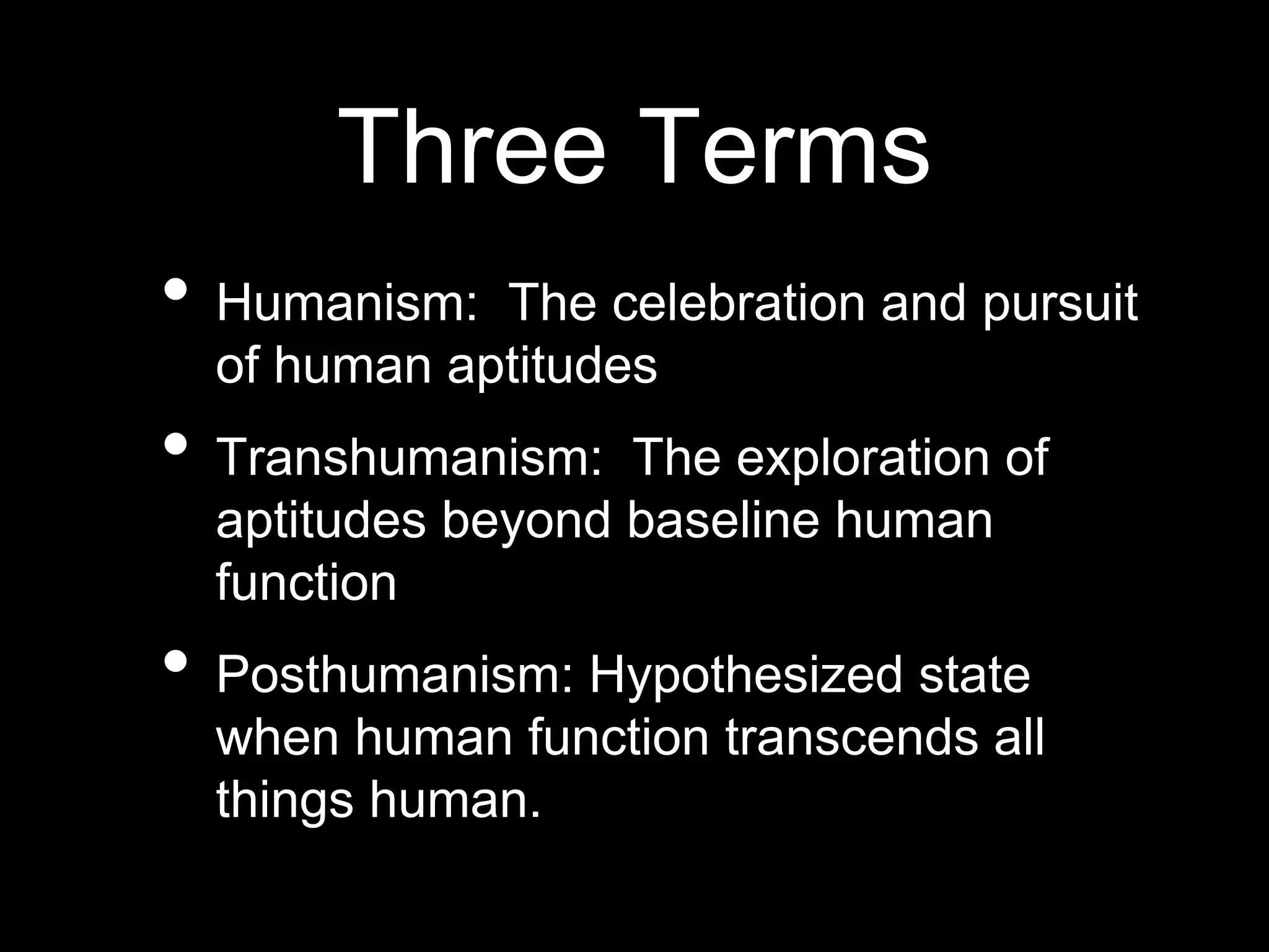 Transhumanism presentation | PPTX