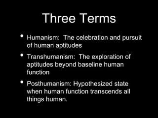 Transhumanism presentation | PPTX