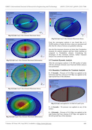 Transient analysis and fatigue life prediction of tubesheet | PDF