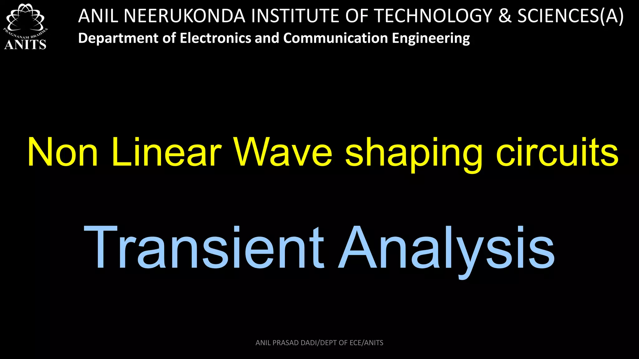 Transient analysis of clamping circuits | PPT