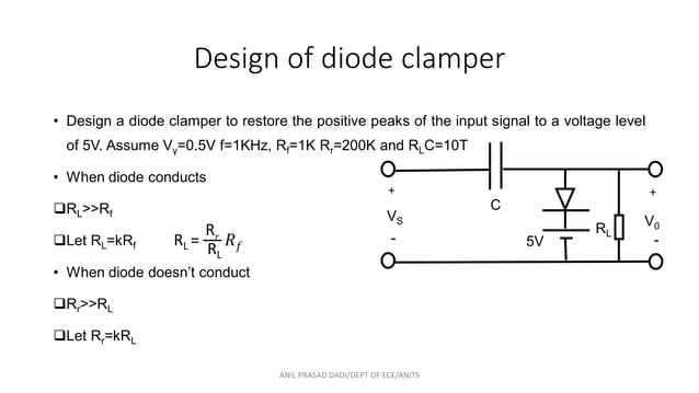 Transient analysis of clamping circuits | PPT