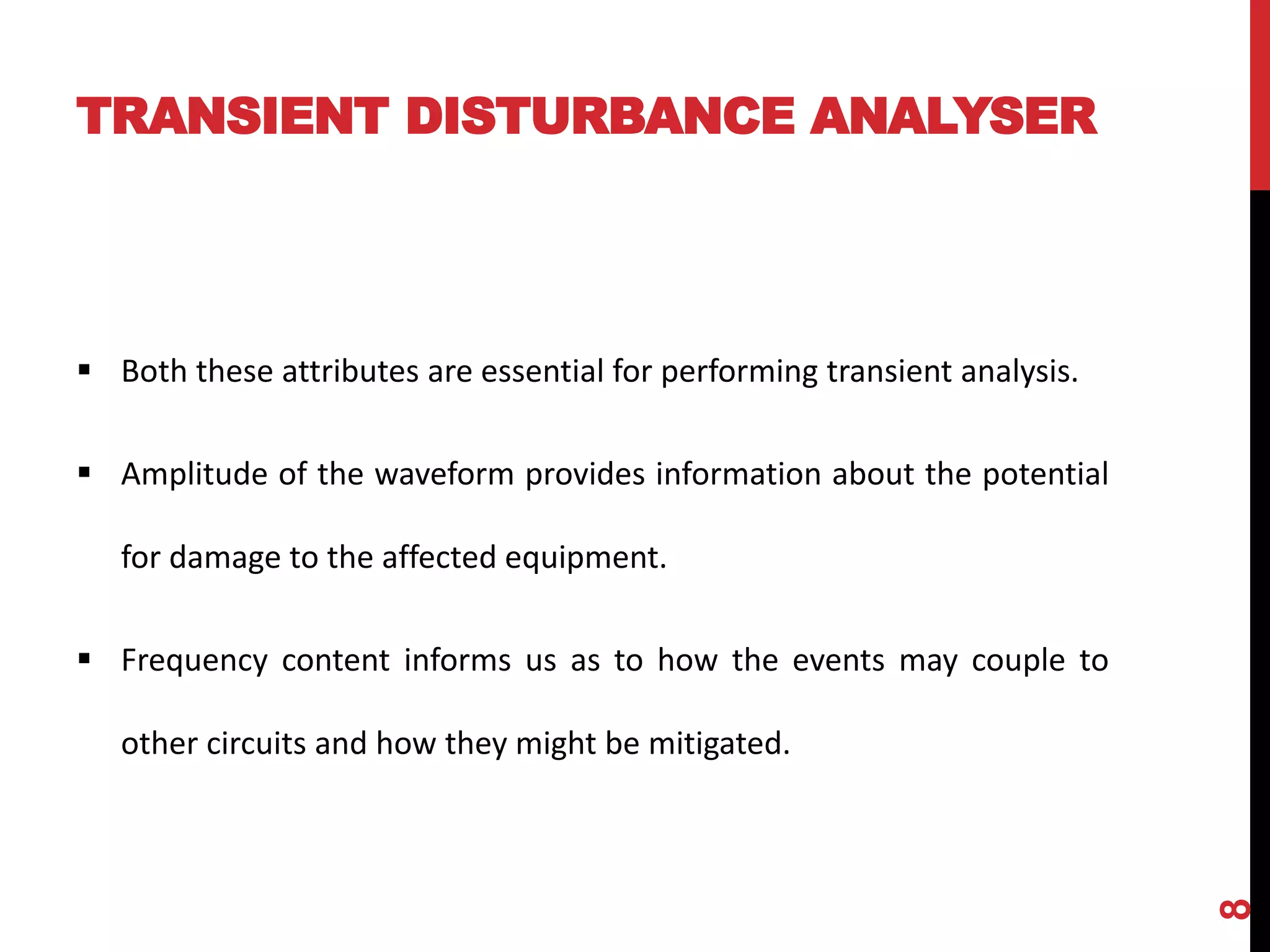 Transient disturbance analyzer | PPTX