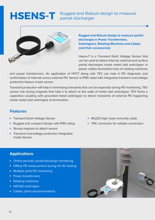 Transient Earth Voltage Sensor - IP65 rating - HSENS-T - Rugged ...