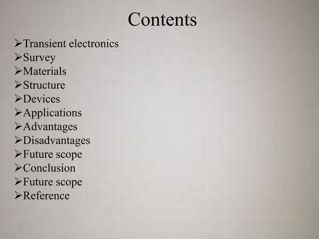 Transient electronics | PPT