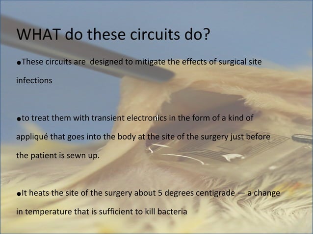 Transient electronics 1 | PPT