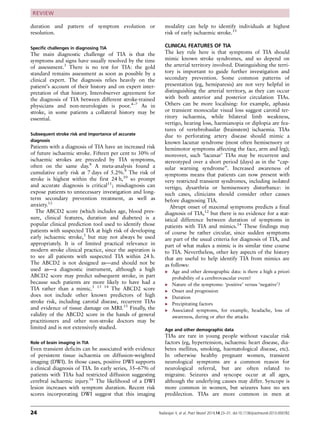 Transient ischaemic attacks mimics and chameleons | PDF