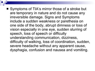 Transient Ischemic Attack | PPT