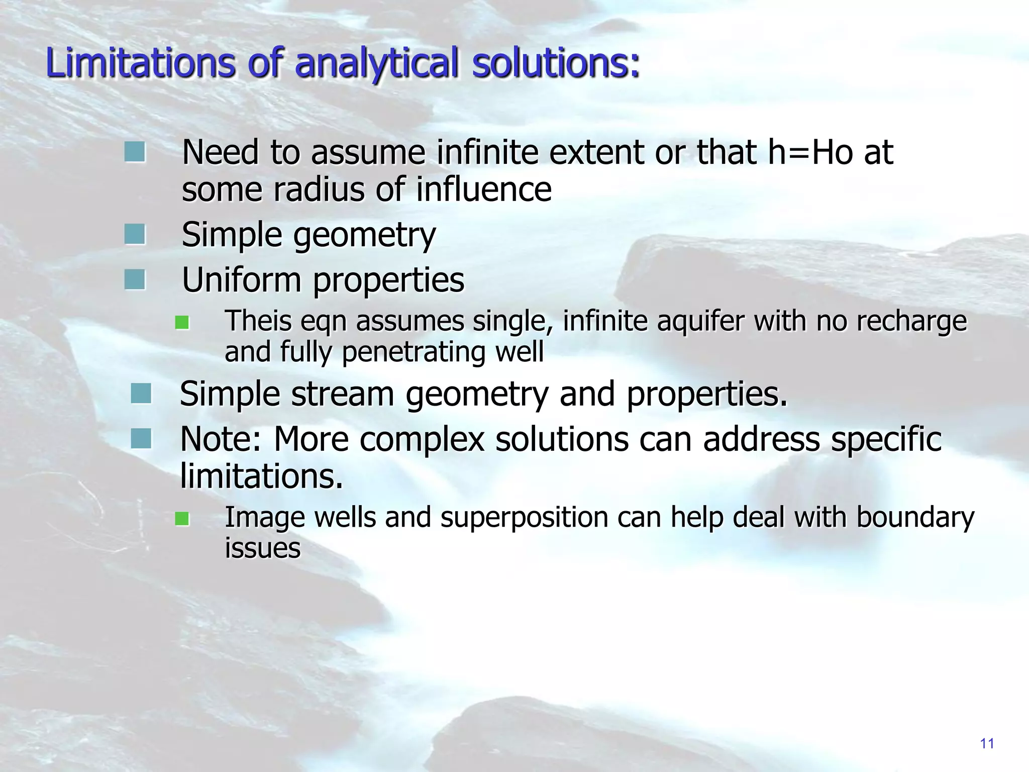 Transient Modelling Of Groundwater Flow Application To Tunnel Dewatering Pdf