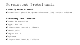 transient persistent and benign proteinuria.pptx