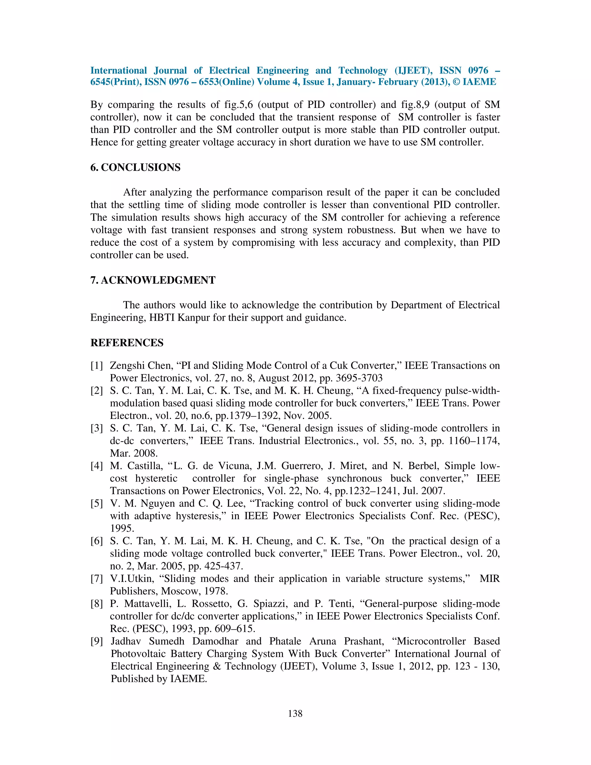 Transient response improvement of buck converter | PDF