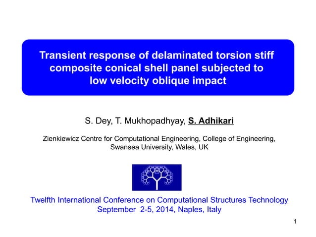 Transient response of delaminated composite shell subjected to low velocity oblique impact | PPT ...