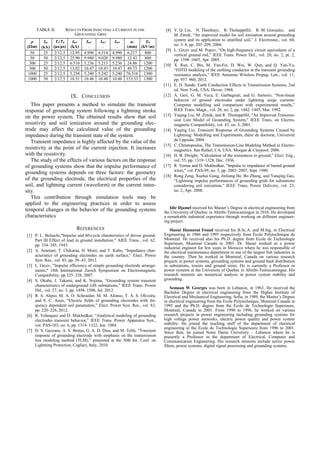 Transient response of grounding systems under impulse lightning current ...