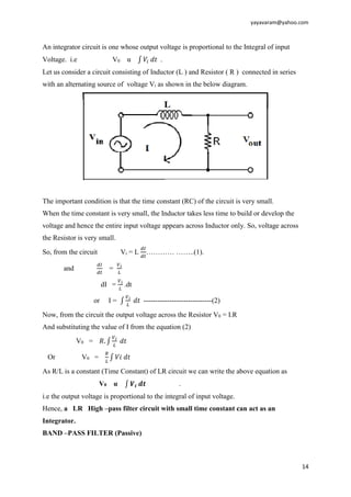 Transient response of RC , RL circuits with step input | PDF