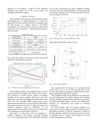 Transients Caused by Switching of 420 kV Three-Phase Variable Shunt ...