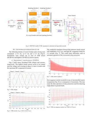 Transients Caused by Switching of 420 kV Three-Phase Variable Shunt ...