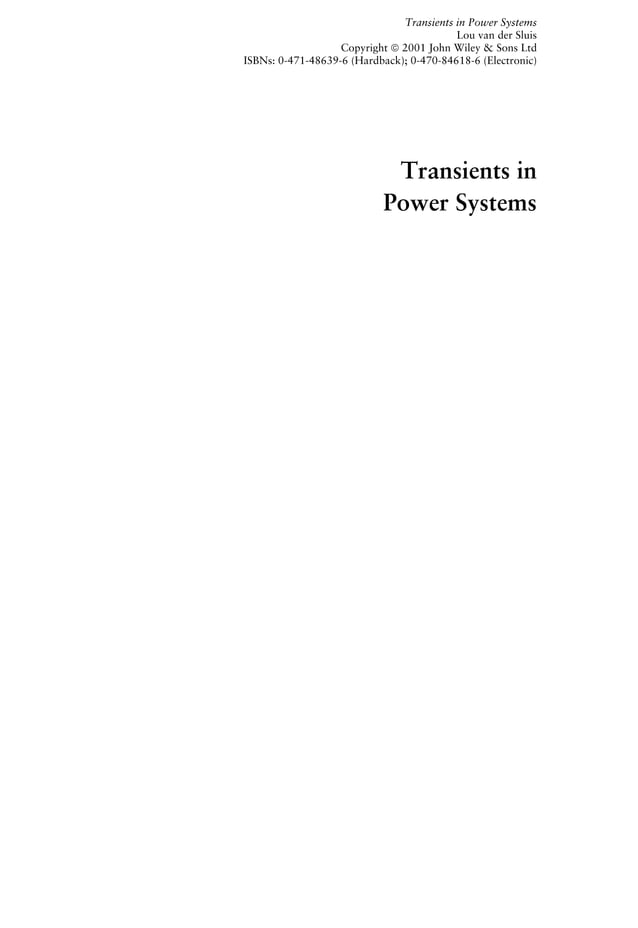 Transients in-power-systems | PDF