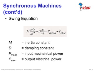 ETAP - Transient stability | PDF