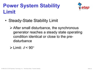 ETAP - Transient stability | PDF