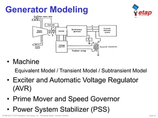 ETAP - Transient stability | PDF
