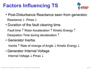 ETAP - Transient stability | PDF