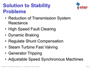 ETAP - Transient stability | PDF