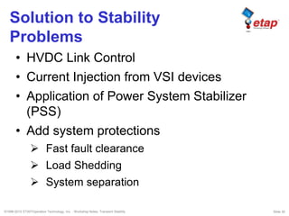 ETAP - Transient stability | PDF