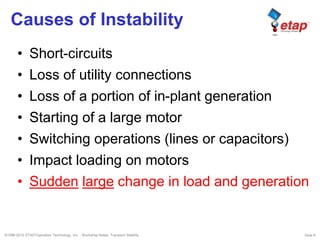 ETAP - Transient stability | PDF