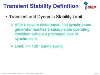 ETAP - Transient stability 2 | PDF