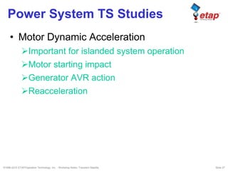 ETAP - Transient stability 2 | PDF