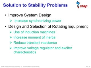 ETAP - Transient stability 2 | PDF