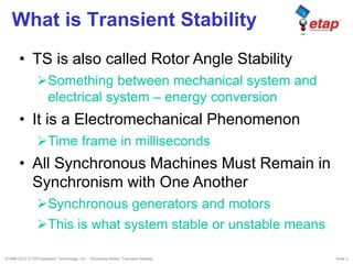 ETAP - Transient stability 2 | PDF
