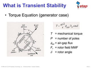 ETAP - Transient stability 2 | PDF