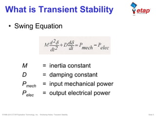 ETAP - Transient stability 2 | PDF