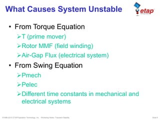 ETAP - Transient stability 2 | PDF