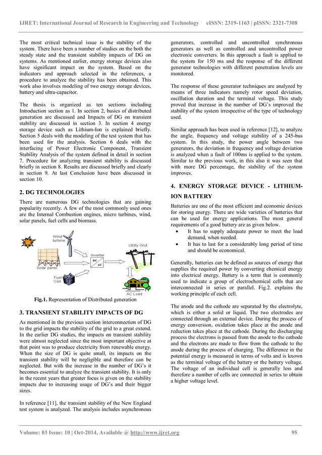 Transient stability analysis of distributed generation | PDF | Data Storage and Warehousing ...