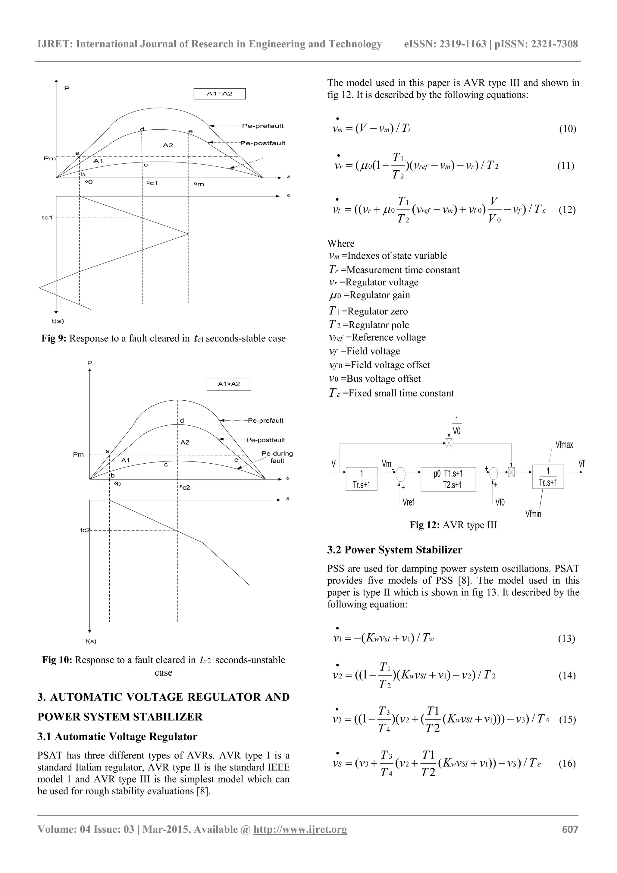 Transient stability analysis on a multi machine system in psat | PDF