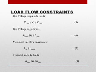 TRANSIENT STABILITY CONSTRAINTS FOR OPTIMAL POWER FLOW - MATHANKUMAR.S ...