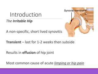 Transient Synovitis in Children | PPTX